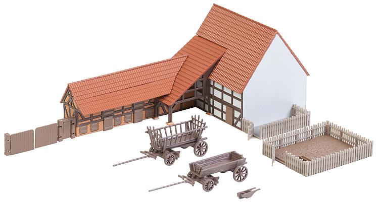 eisenbahnvogler - Faller 232371 N Landwirtschaftliches Gebäude mit Zubehör